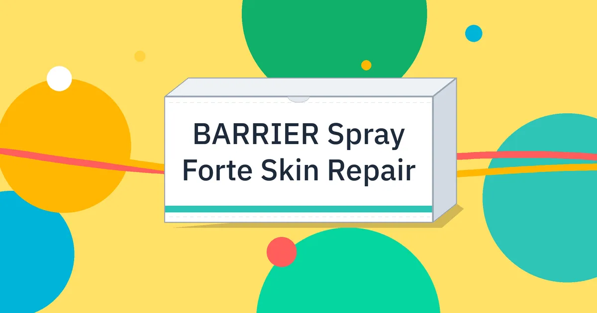 Symbolbild: Packung mit der Aufschrift BARRIER Spray Forte Skin Repair (PZN 17440861) – Verfügbarkeit und Bezug in Apotheken in Frankfurt am Main