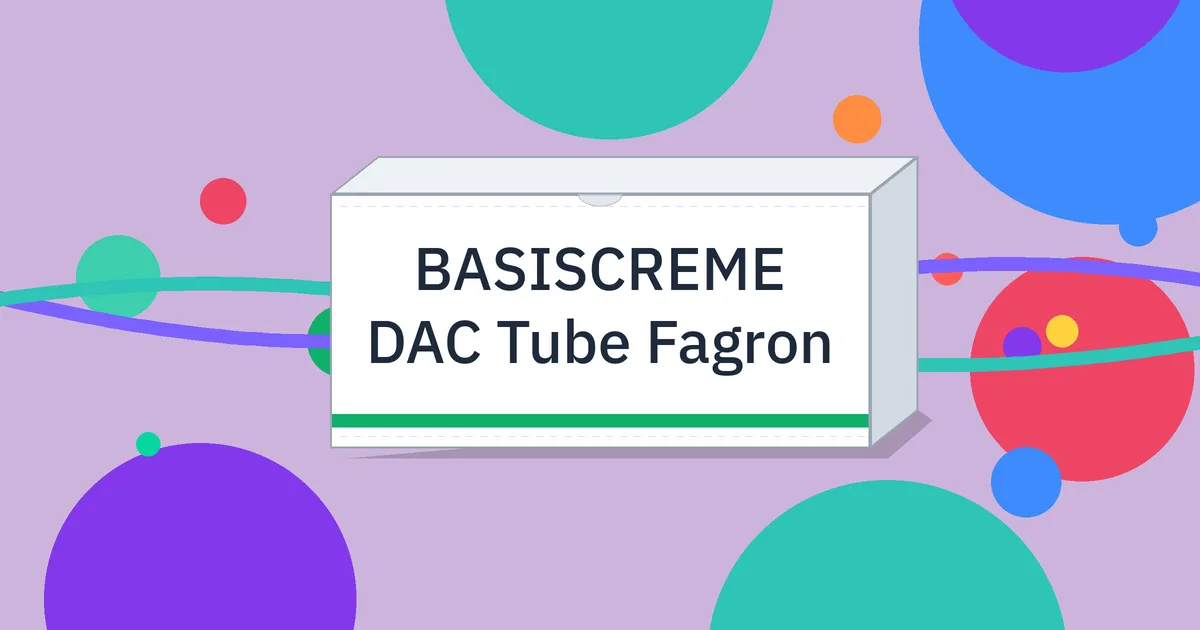 Symbolbild: Packung mit der Aufschrift BASISCREME DAC Tube Fagron (PZN 05891133) – Verfügbarkeit und Bezug in Apotheken in Frankfurt am Main