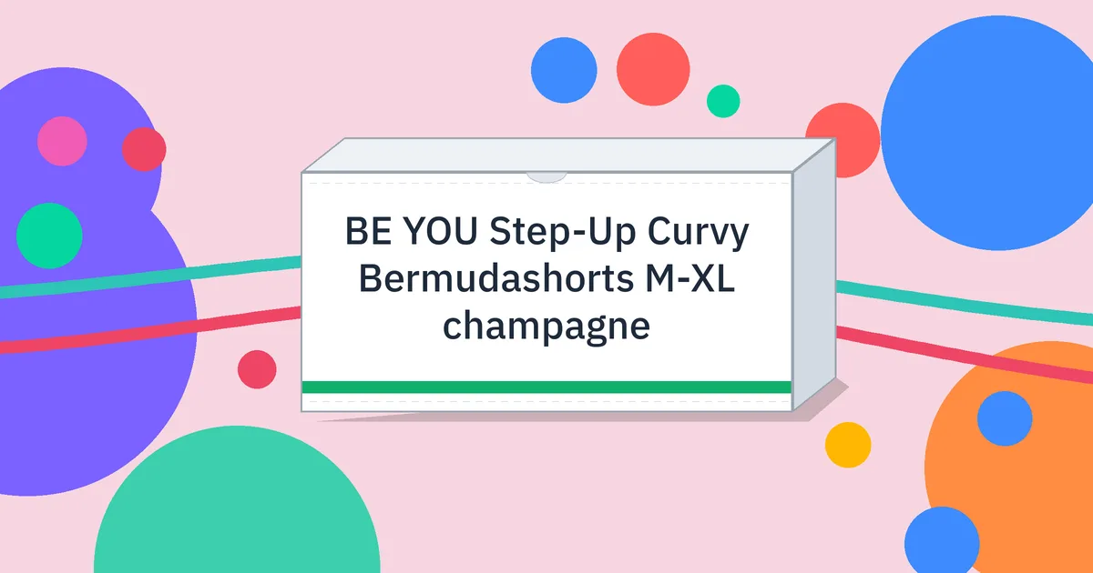 Symbolbild: Packung mit der Aufschrift BE YOU Step-Up Curvy Bermudashorts M-XL champagne (PZN 20720601) – Verfügbarkeit und Bezug in Apotheken in Frankfurt am Main