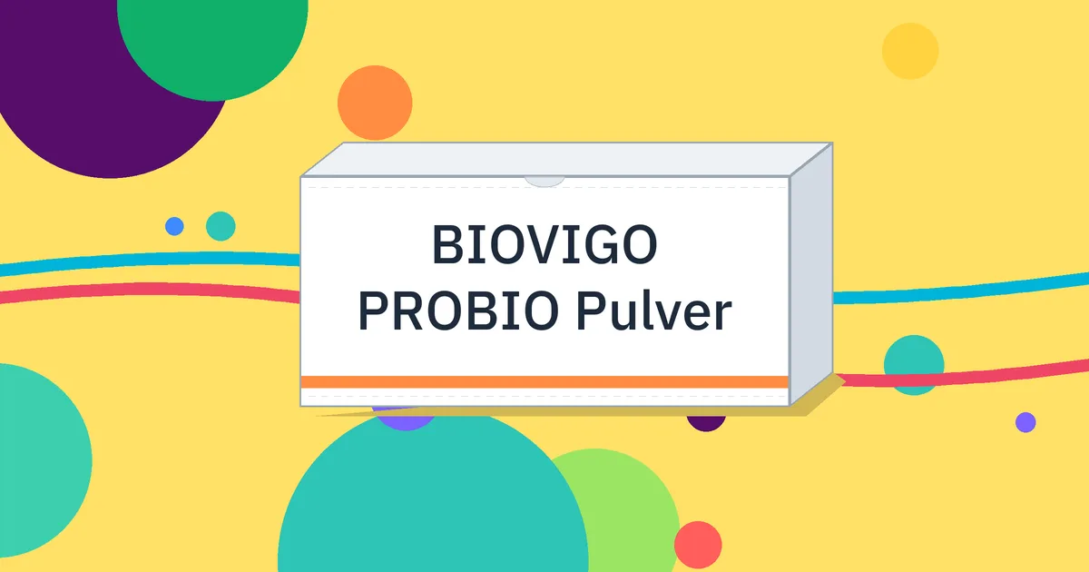 Symbolbild: Packung mit der Aufschrift BIOVIGO PROBIO Pulver (PZN 17262052) – Verfügbarkeit und Bezug in Apotheken in Frankfurt am Main