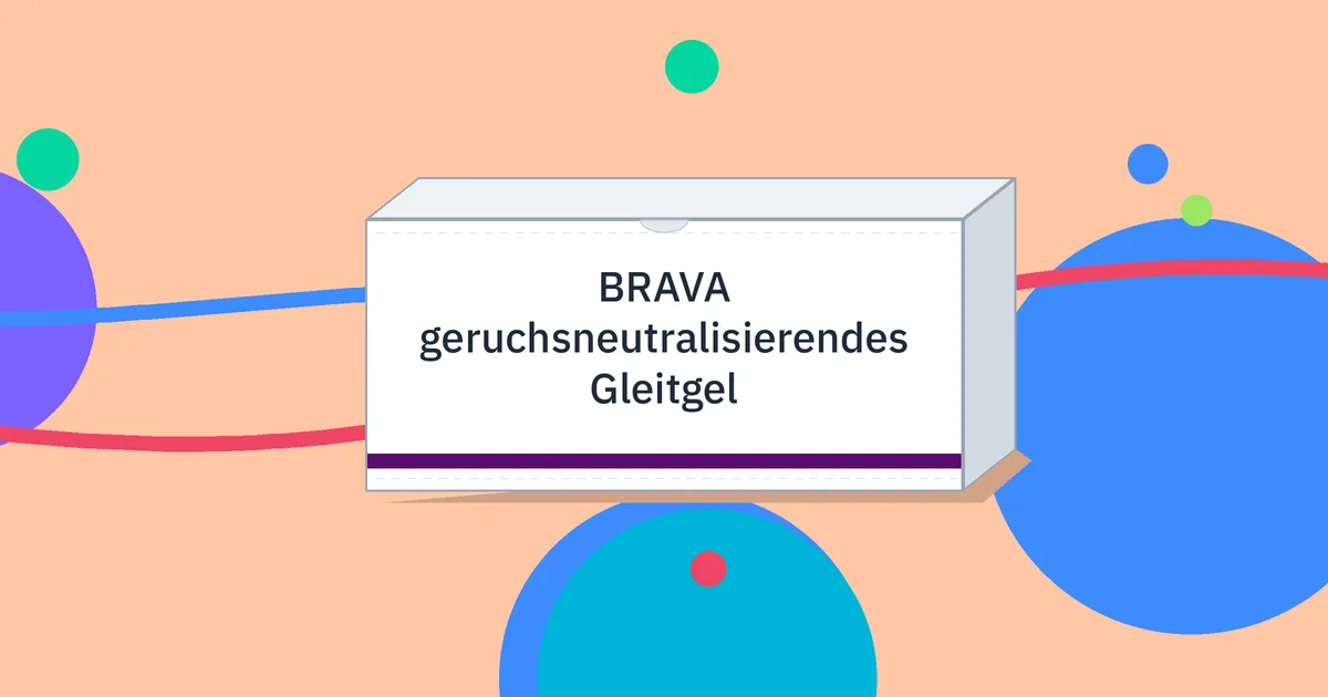 Symbolbild: Packung mit der Aufschrift BRAVA geruchsneutralisierendes Gleitgel (PZN 15564145) – Verfügbarkeit und Bezug in Apotheken in Frankfurt am Main