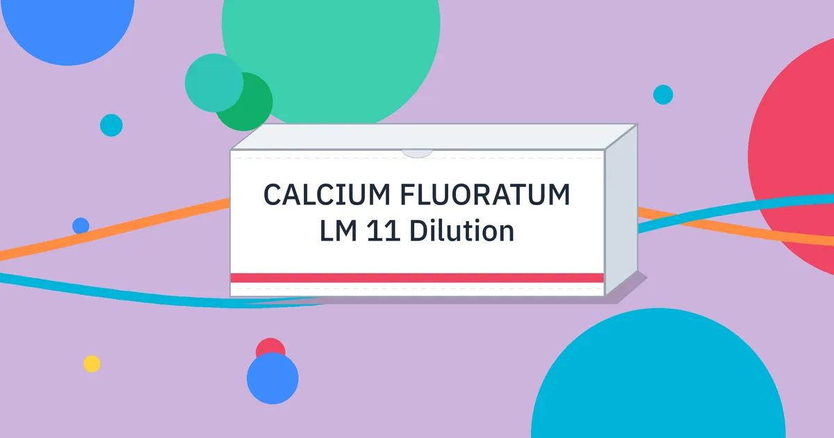 Symbolbild: Packung mit der Aufschrift CALCIUM FLUORATUM LM 11 Dilution (PZN 12804330) – Verfügbarkeit und Bezug in Apotheken in Frankfurt am Main