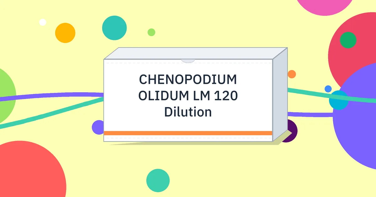 Symbolbild: Packung mit der Aufschrift CHENOPODIUM OLIDUM LM 120 Dilution (PZN 13441645) – Verfügbarkeit und Bezug in Apotheken in Frankfurt am Main