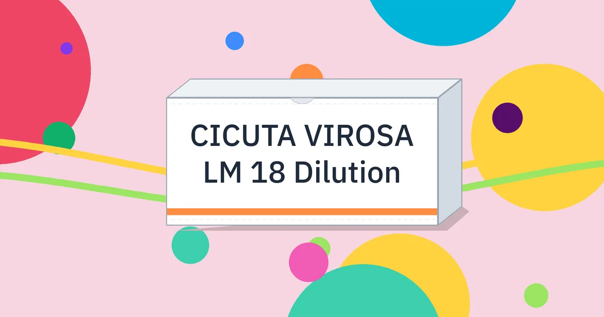 Symbolbild: Packung mit der Aufschrift CICUTA VIROSA LM 18 Dilution (PZN 03504184) – Verfügbarkeit und Bezug in Apotheken in Frankfurt am Main