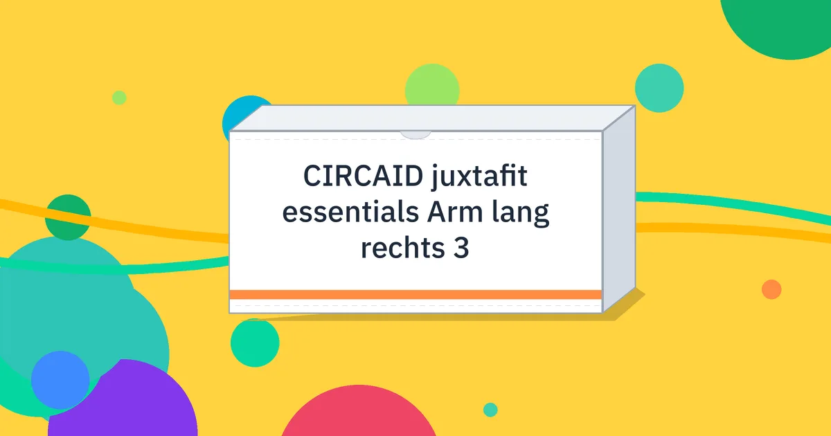 Symbolbild: Packung mit der Aufschrift CIRCAID juxtafit essentials Arm lang rechts 3 (PZN 17939460) – Verfügbarkeit und Bezug in Apotheken in Frankfurt am Main
