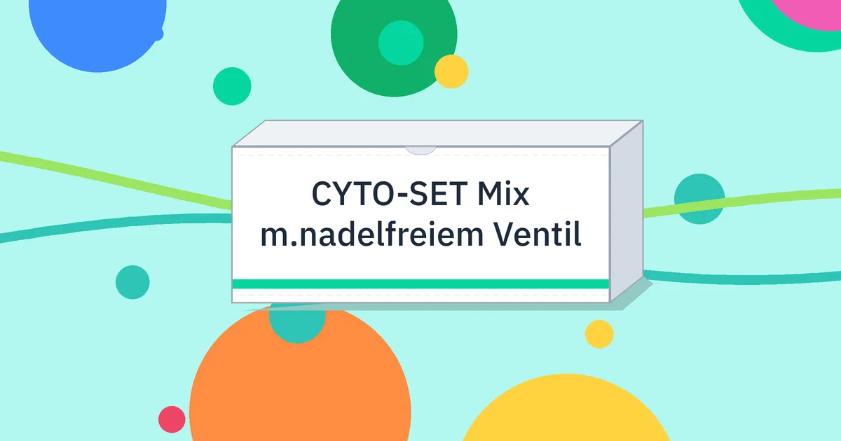 Symbolbild: Packung mit der Aufschrift CYTO-SET Mix m.nadelfreiem Ventil (PZN 10759358) – Verfügbarkeit und Bezug in Apotheken in Frankfurt am Main