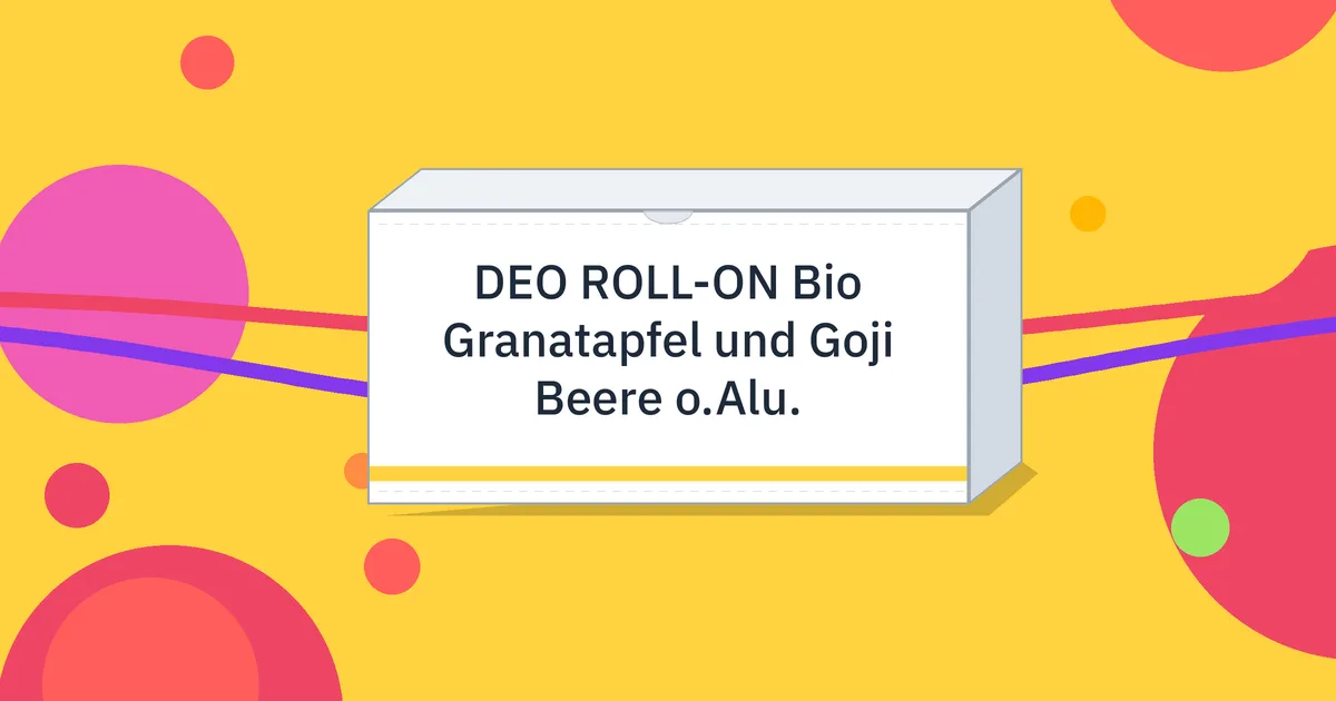 Symbolbild: Packung mit der Aufschrift DEO ROLL-ON Bio Granatapfel und Goji Beere o.Alu. (PZN 10994527) – Verfügbarkeit und Bezug in Apotheken in Frankfurt am Main