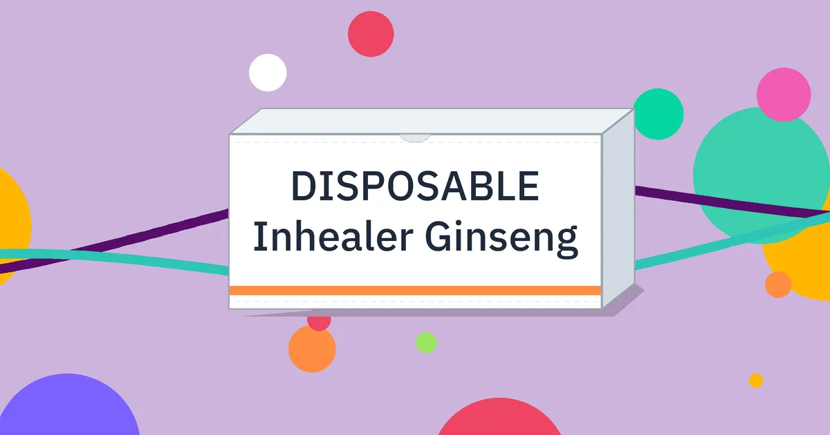 Symbolbild: Packung mit der Aufschrift DISPOSABLE Inhealer Ginseng (PZN 18907717) – Verfügbarkeit und Bezug in Apotheken in Frankfurt am Main