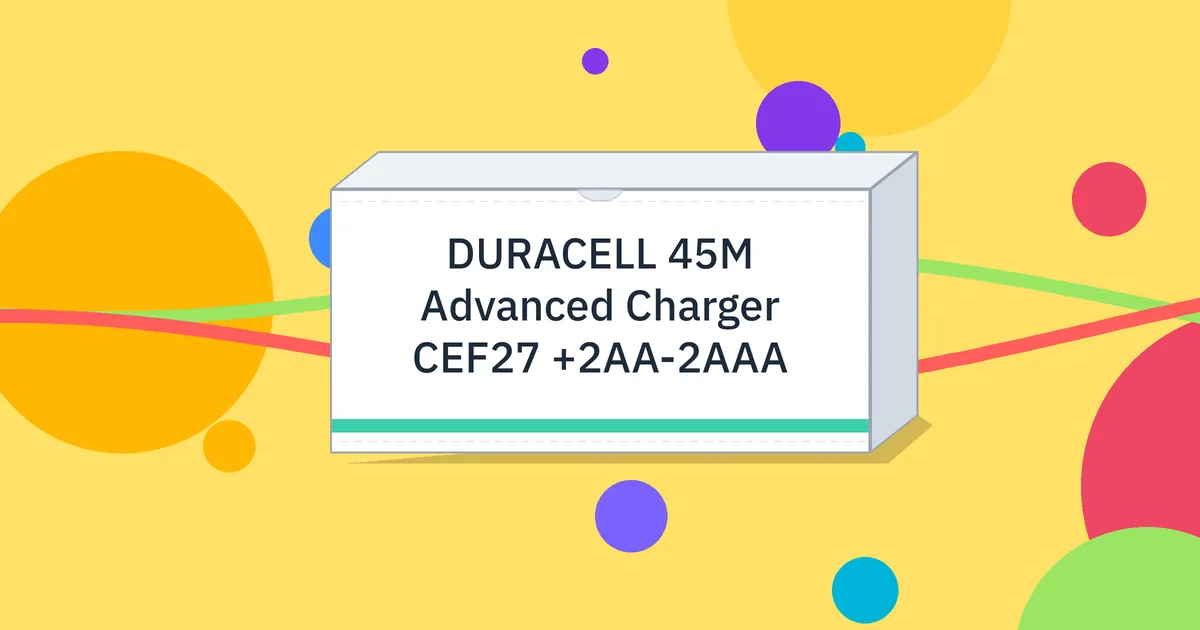 Symbolbild: Packung mit der Aufschrift DURACELL 45M Advanced Charger CEF27 +2AA-2AAA (PZN 18000880) – Verfügbarkeit und Bezug in Apotheken in Frankfurt am Main