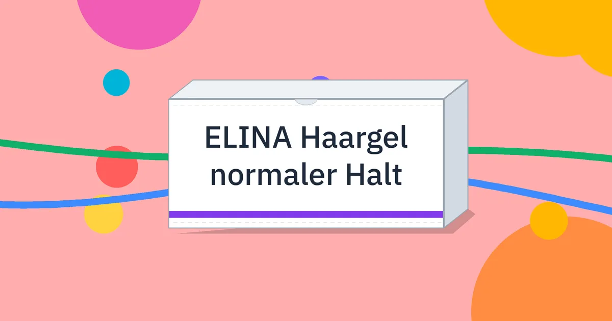 Symbolbild: Packung mit der Aufschrift ELINA Haargel normaler Halt (PZN 10779160) – Verfügbarkeit und Bezug in Apotheken in Frankfurt am Main