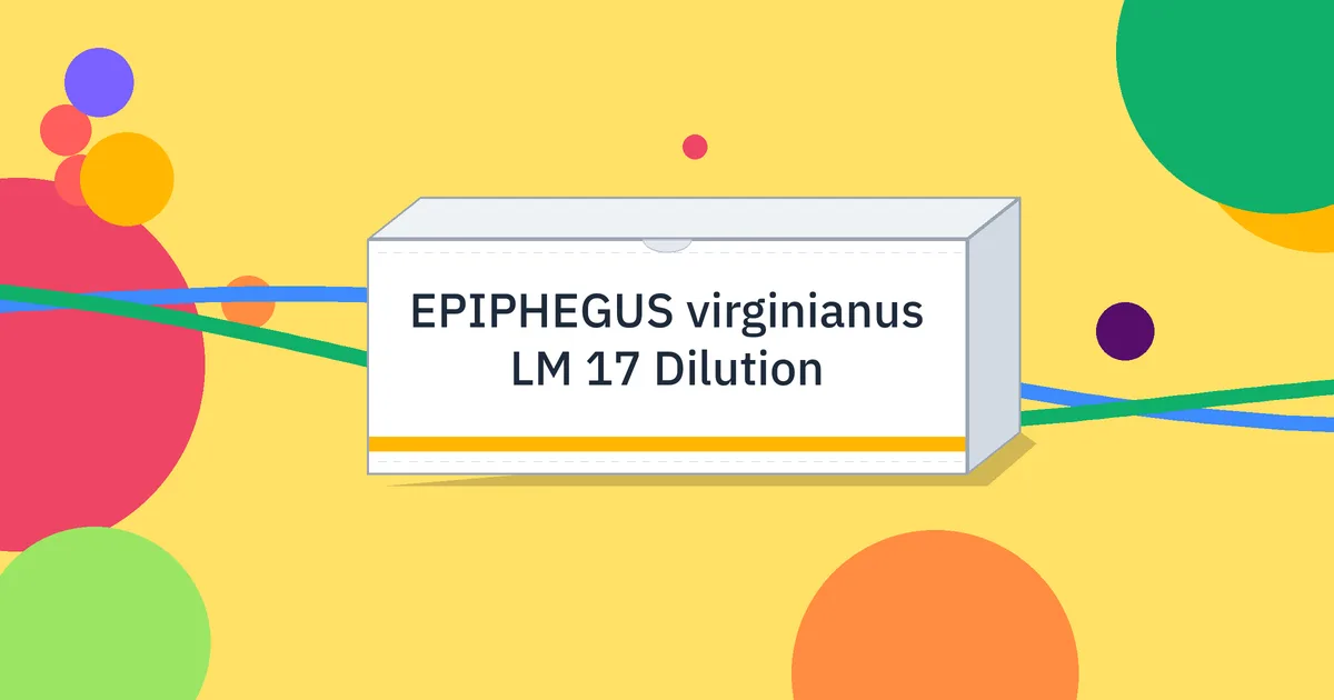 Symbolbild: Packung mit der Aufschrift EPIPHEGUS virginianus LM 17 Dilution (PZN 13472628) – Verfügbarkeit und Bezug in Apotheken in Frankfurt am Main