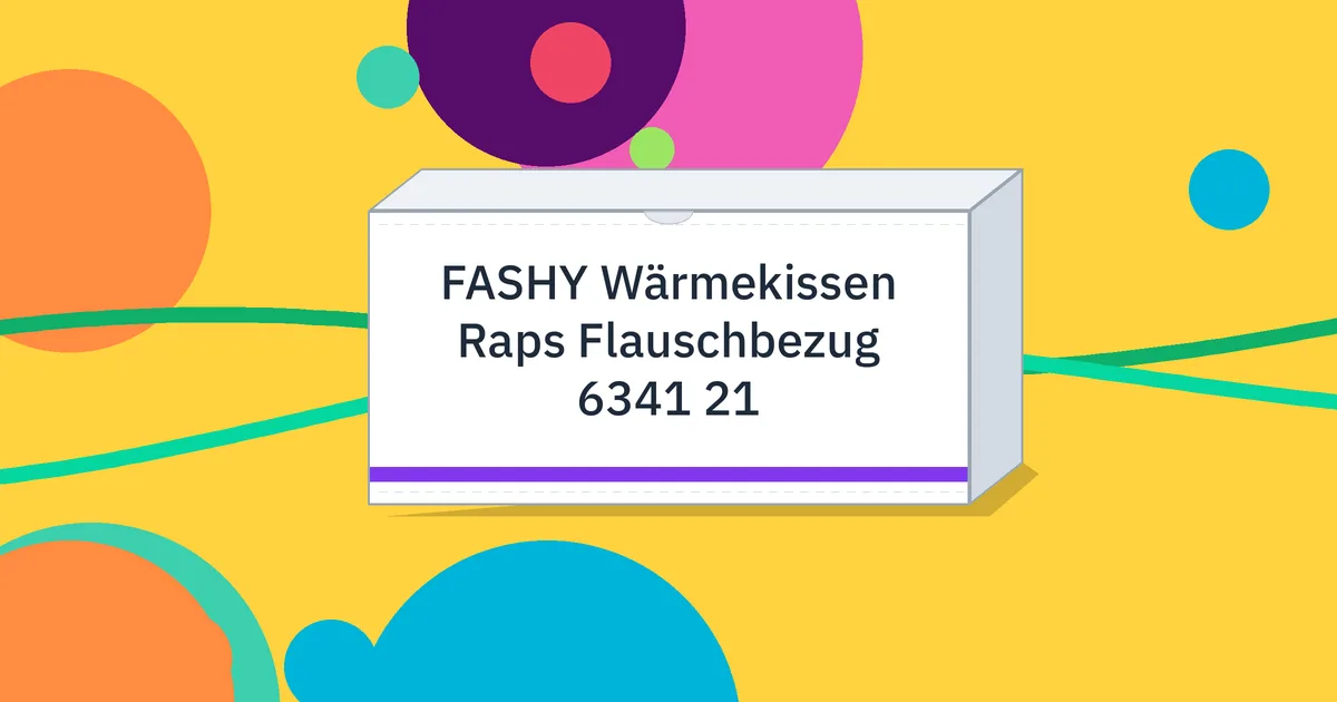 Symbolbild: Packung mit der Aufschrift FASHY Wärmekissen Raps Flauschbezug 6341 21 (PZN 17245651) – Verfügbarkeit und Bezug in Apotheken in Frankfurt am Main