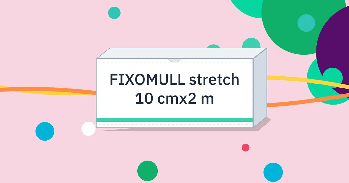 Symbolbild: Packung mit der Aufschrift FIXOMULL stretch 10 cmx2 m (PZN 04040700) – Verfügbarkeit und Bezug in Apotheken in Frankfurt am Main