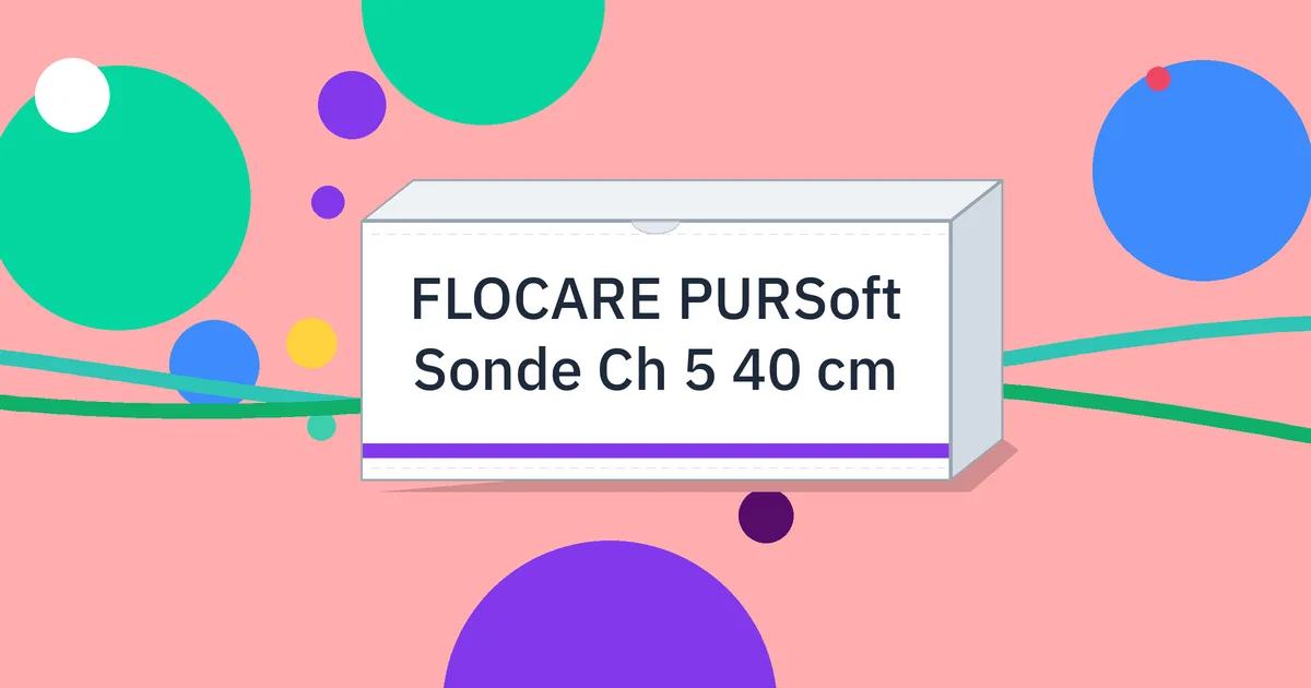 Symbolbild: Packung mit der Aufschrift FLOCARE PURSoft Sonde Ch 5 40 cm (PZN 11289423) – Verfügbarkeit und Bezug in Apotheken in Frankfurt am Main