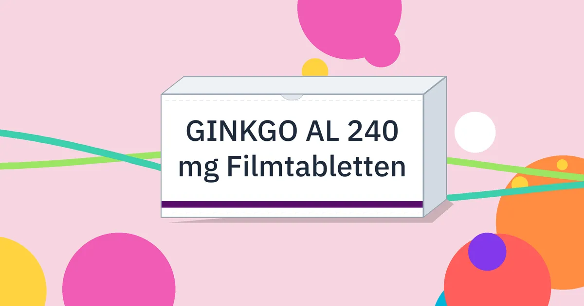 Symbolbild: Packung mit der Aufschrift GINKGO AL 240 mg Filmtabletten (PZN 11287677) – Verfügbarkeit und Bezug in Apotheken in Frankfurt am Main