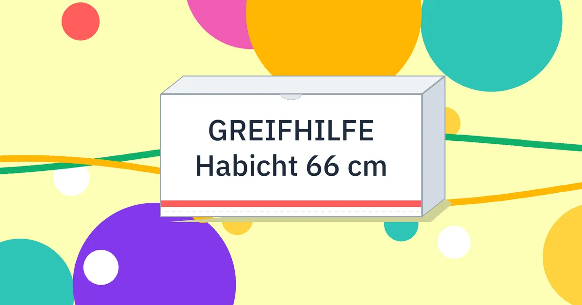 Symbolbild: Packung mit der Aufschrift GREIFHILFE Habicht 66 cm (PZN 18840918) – Verfügbarkeit und Bezug in Apotheken in Frankfurt am Main