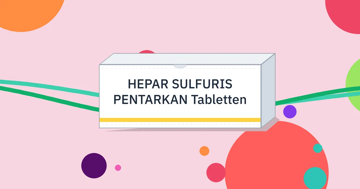 Symbolbild: Packung mit der Aufschrift HEPAR SULFURIS PENTARKAN Tabletten (PZN 03216551) – Verfügbarkeit und Bezug in Apotheken in Frankfurt am Main