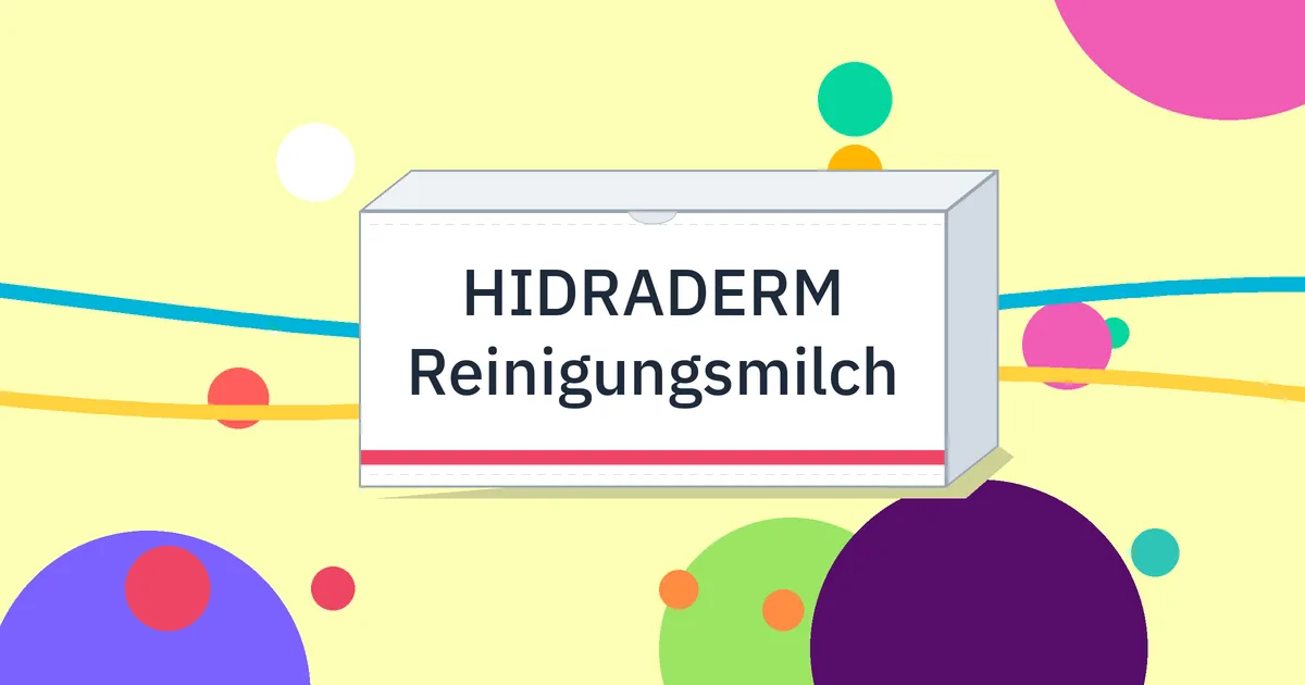 Symbolbild: Packung mit der Aufschrift HIDRADERM Reinigungsmilch (PZN 18022249) – Verfügbarkeit und Bezug in Apotheken in Frankfurt am Main