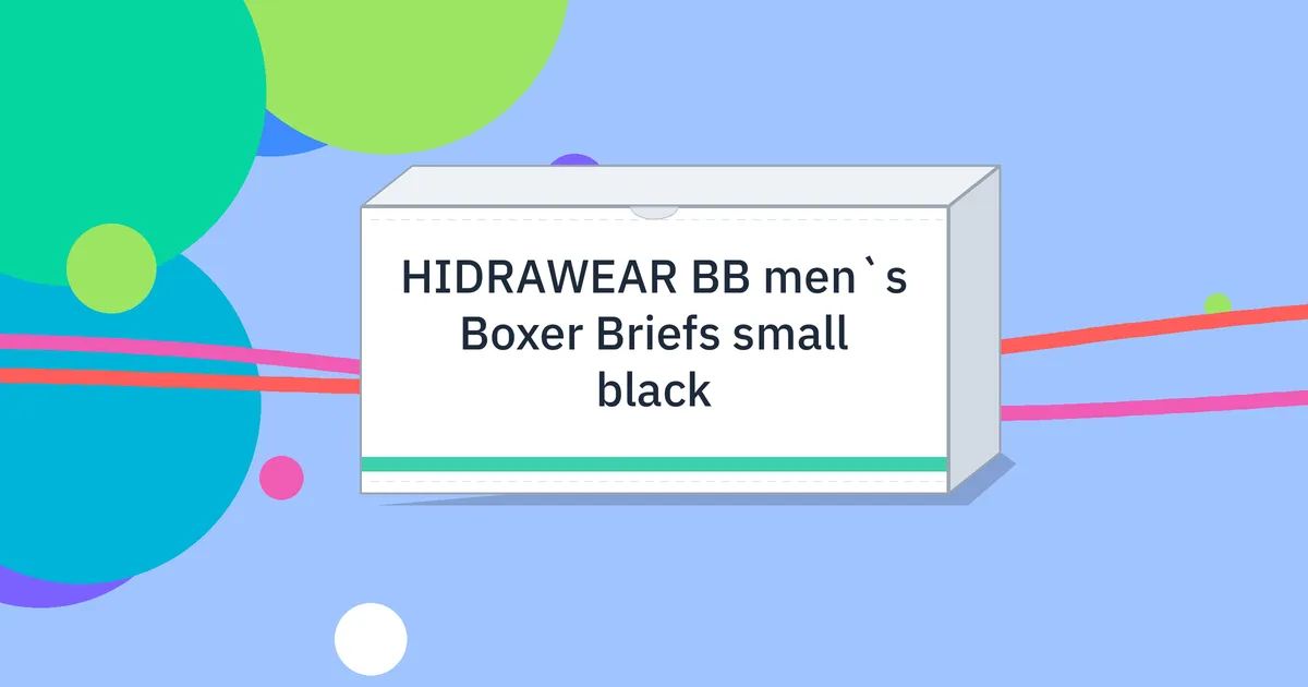 Symbolbild: Packung mit der Aufschrift HIDRAWEAR BB men`s Boxer Briefs small black (PZN 17516363) – Verfügbarkeit und Bezug in Apotheken in Frankfurt am Main