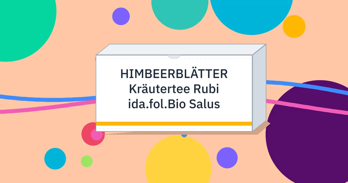Symbolbild: Packung mit der Aufschrift HIMBEERBLÄTTER Kräutertee Rubi ida.fol.Bio Salus (PZN 03424924) – Verfügbarkeit und Bezug in Apotheken in Frankfurt am Main
