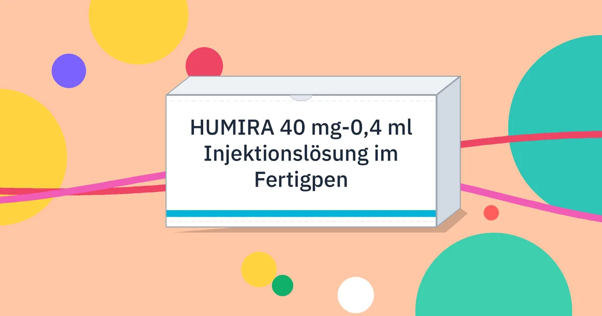 Symbolbild: Packung mit der Aufschrift HUMIRA 40 mg-0,4 ml Injektionslösung im Fertigpen (PZN 12728646) – Verfügbarkeit und Bezug in Apotheken in Frankfurt am Main