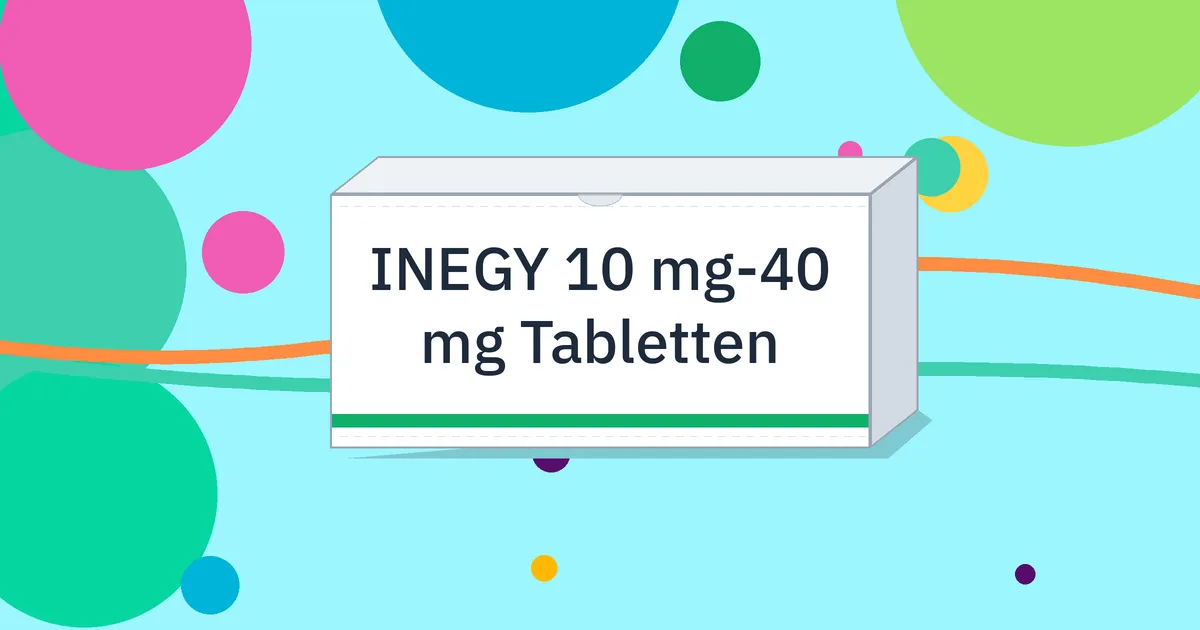 Symbolbild: Packung mit der Aufschrift INEGY 10 mg-40 mg Tabletten (PZN 10554751) – Verfügbarkeit und Bezug in Apotheken in Frankfurt am Main