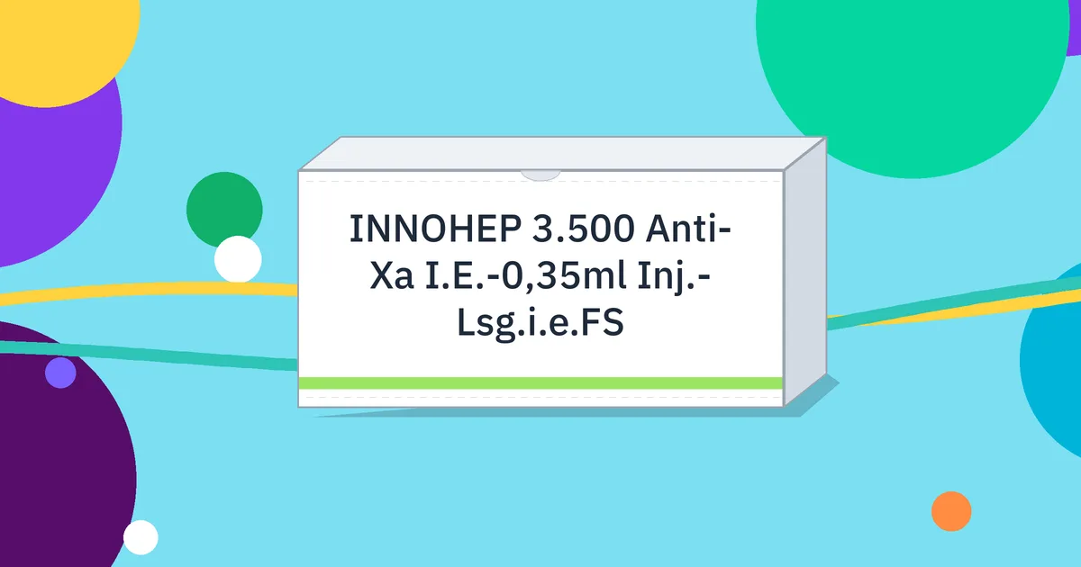 Symbolbild: Packung mit der Aufschrift INNOHEP 3.500 Anti-Xa I.E.-0,35ml Inj.-Lsg.i.e.FS (PZN 15235973) – Verfügbarkeit und Bezug in Apotheken in Frankfurt am Main
