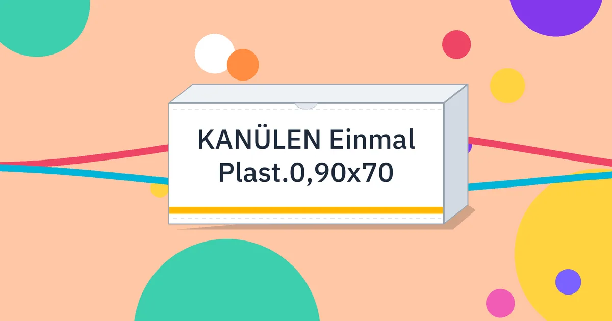 Symbolbild: Packung mit der Aufschrift KANÜLEN Einmal Plast.0,90x70 (PZN 01964042) – Verfügbarkeit und Bezug in Apotheken in Frankfurt am Main