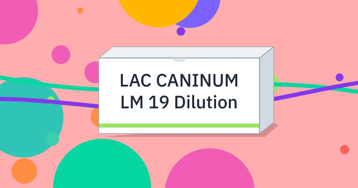 Symbolbild: Packung mit der Aufschrift LAC CANINUM LM 19 Dilution (PZN 12928983) – Verfügbarkeit und Bezug in Apotheken in Frankfurt am Main