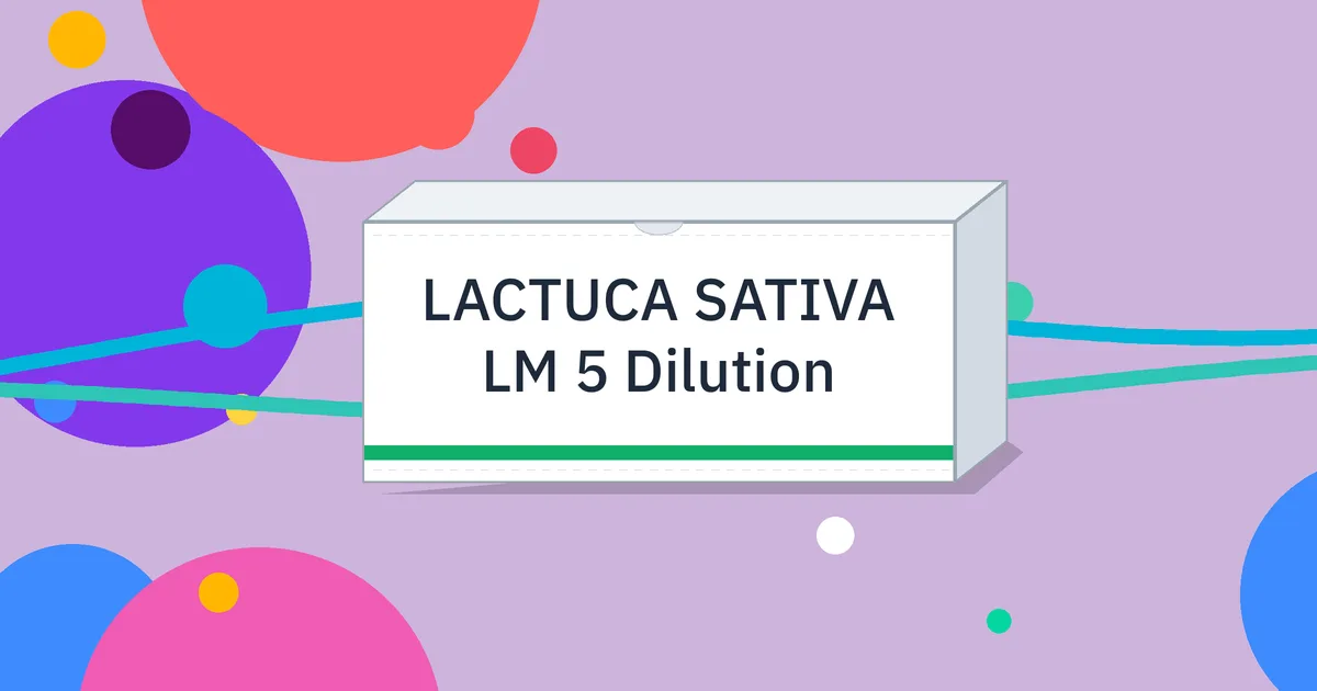 Symbolbild: Packung mit der Aufschrift LACTUCA SATIVA LM 5 Dilution (PZN 13521195) – Verfügbarkeit und Bezug in Apotheken in Frankfurt am Main