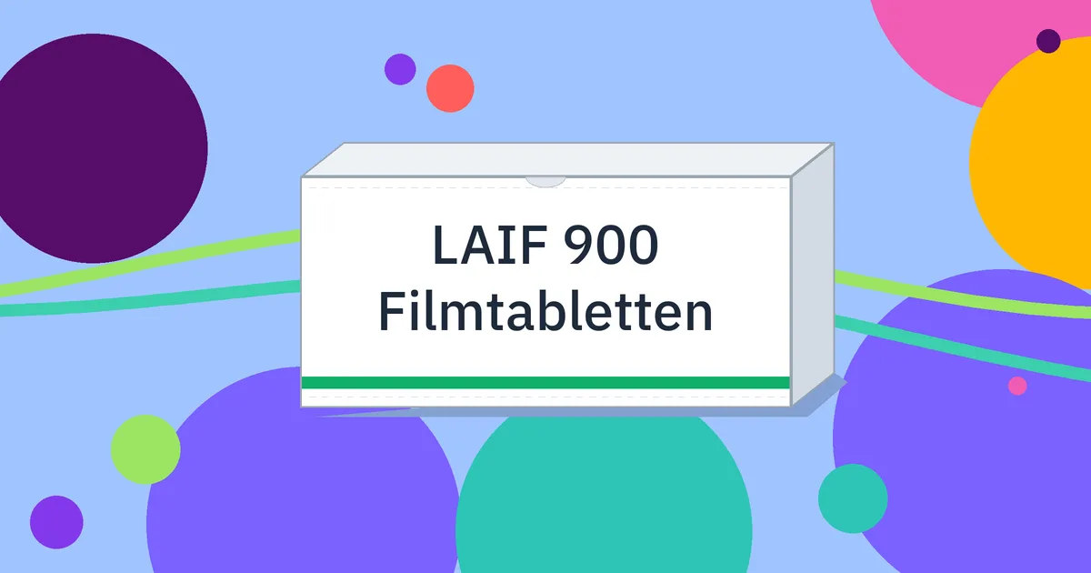 Symbolbild: Packung mit der Aufschrift LAIF 900 Filmtabletten (PZN 02068568) – Verfügbarkeit und Bezug in Apotheken in Frankfurt am Main