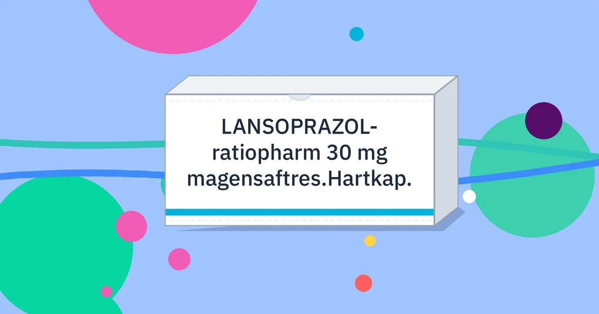 Symbolbild: Packung mit der Aufschrift LANSOPRAZOL-ratiopharm 30 mg magensaftres.Hartkap. (PZN 00217946) – Verfügbarkeit und Bezug in Apotheken in Frankfurt am Main