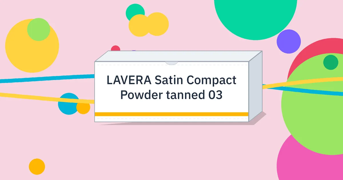 Symbolbild: Packung mit der Aufschrift LAVERA Satin Compact Powder tanned 03 (PZN 17828335) – Verfügbarkeit und Bezug in Apotheken in Frankfurt am Main