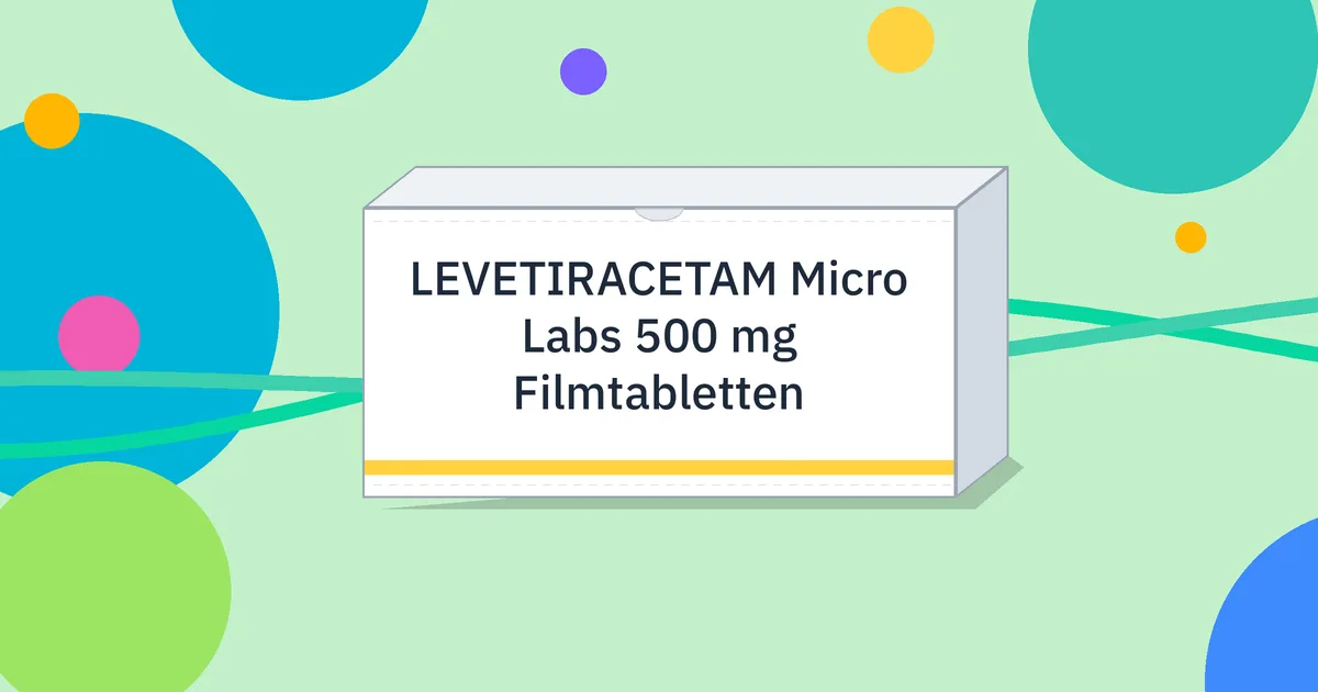 Symbolbild: Packung mit der Aufschrift LEVETIRACETAM Micro Labs 500 mg Filmtabletten (PZN 17819342) – Verfügbarkeit und Bezug in Apotheken in Frankfurt am Main