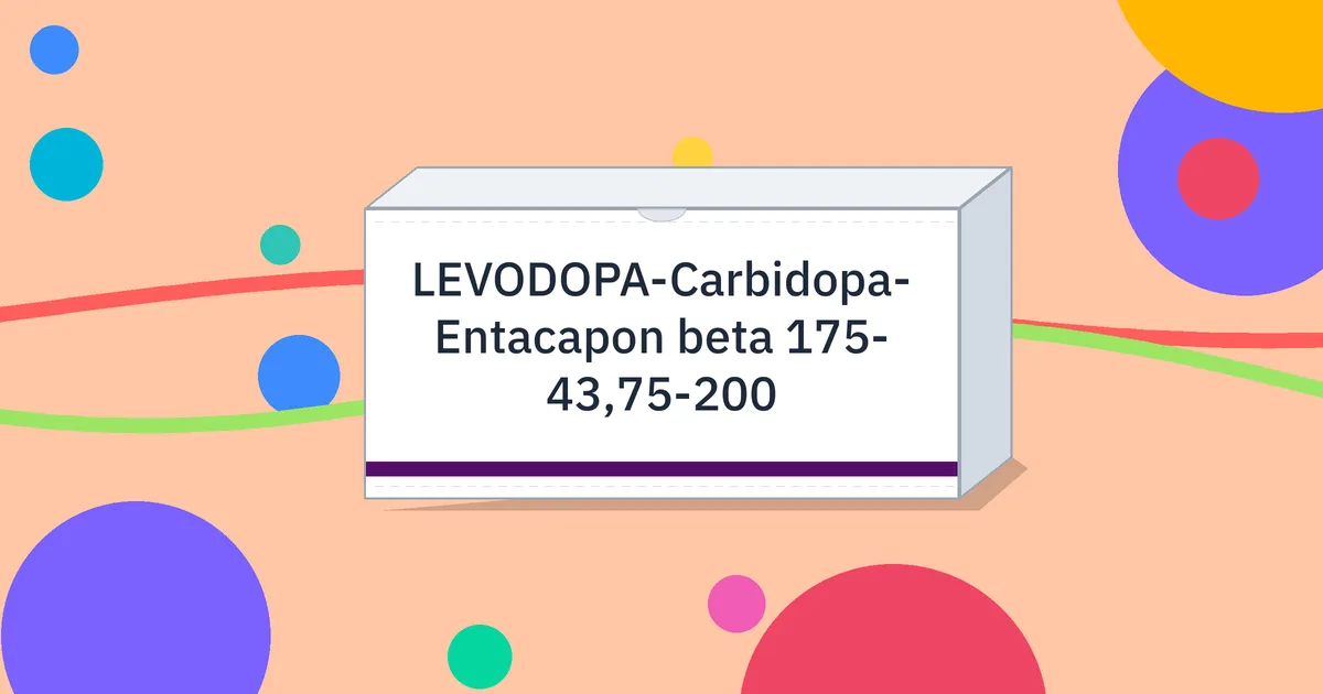 Symbolbild: Packung mit der Aufschrift LEVODOPA-Carbidopa-Entacapon beta 175-43,75-200 (PZN 10324703) – Verfügbarkeit und Bezug in Apotheken in Frankfurt am Main