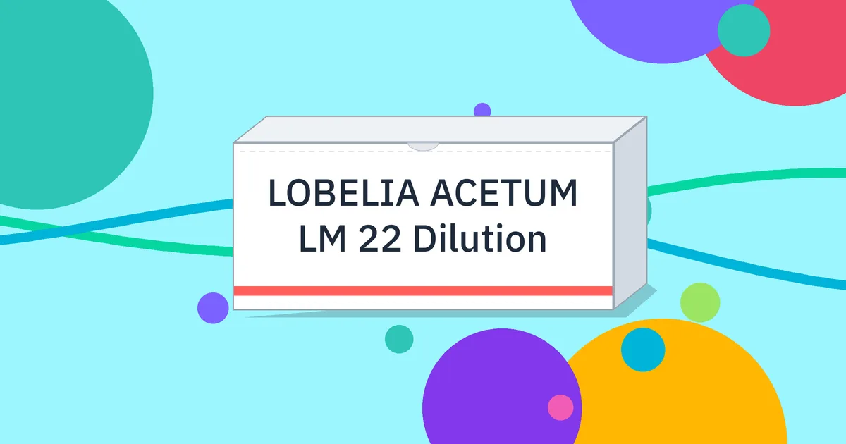 Symbolbild: Packung mit der Aufschrift LOBELIA ACETUM LM 22 Dilution (PZN 13532589) – Verfügbarkeit und Bezug in Apotheken in Frankfurt am Main