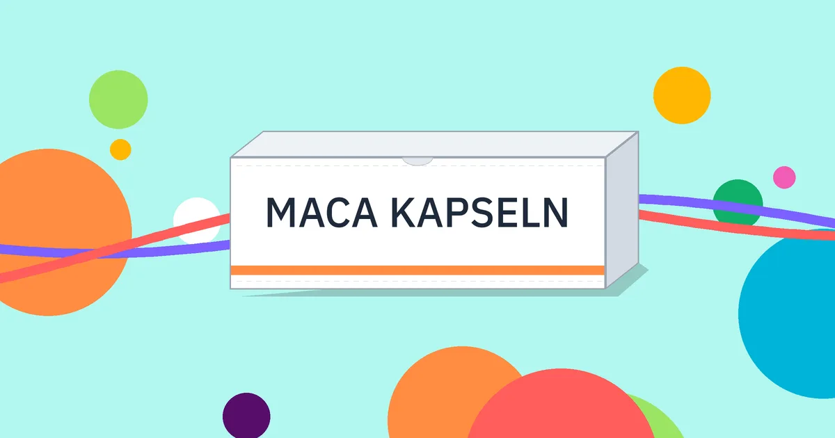 Symbolbild: Packung mit der Aufschrift MACA KAPSELN (PZN 07575821) – Verfügbarkeit und Bezug in Apotheken in Frankfurt am Main