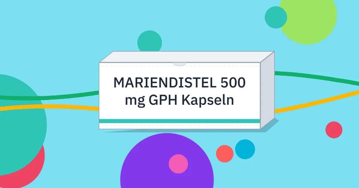 Symbolbild: Packung mit der Aufschrift MARIENDISTEL 500 mg GPH Kapseln (PZN 05530317) – Verfügbarkeit und Bezug in Apotheken in Frankfurt am Main