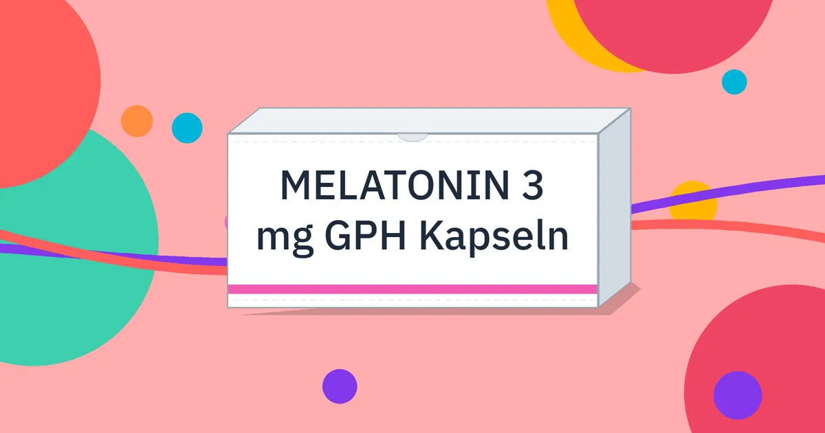 Symbolbild: Packung mit der Aufschrift MELATONIN 3 mg GPH Kapseln (PZN 09915899) – Verfügbarkeit und Bezug in Apotheken in Frankfurt am Main