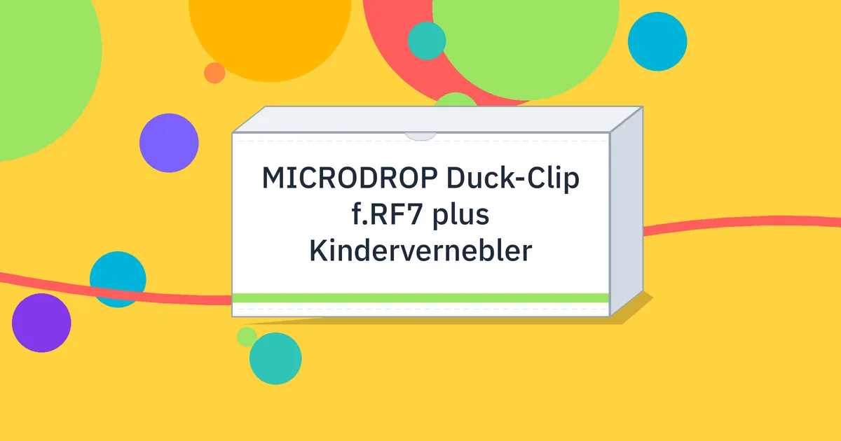 Symbolbild: Packung mit der Aufschrift MICRODROP Duck-Clip f.RF7 plus Kindervernebler (PZN 10124714) – Verfügbarkeit und Bezug in Apotheken in Frankfurt am Main