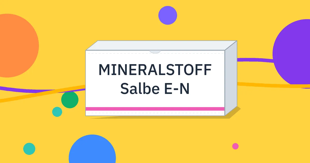 Symbolbild: Packung mit der Aufschrift MINERALSTOFF Salbe E-N (PZN 06416894) – Verfügbarkeit und Bezug in Apotheken in Frankfurt am Main
