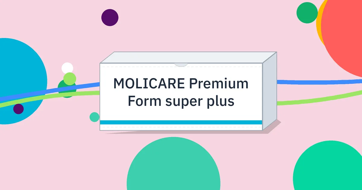 Symbolbild: Packung mit der Aufschrift MOLICARE Premium Form super plus (PZN 14442658) – Verfügbarkeit und Bezug in Apotheken in Frankfurt am Main