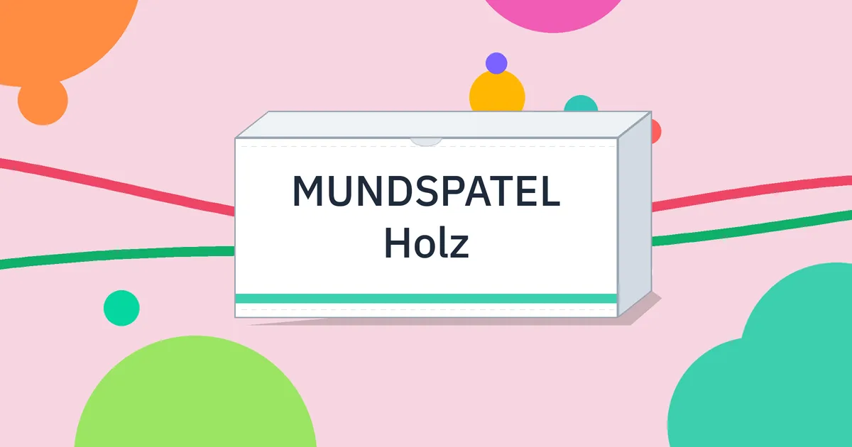 Symbolbild: Packung mit der Aufschrift MUNDSPATEL Holz (PZN 09330880) – Verfügbarkeit und Bezug in Apotheken in Frankfurt am Main