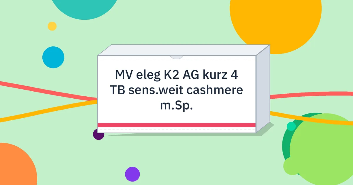 Symbolbild: Packung mit der Aufschrift MV eleg K2 AG kurz 4 TB sens.weit cashmere m.Sp. (PZN 14674564) – Verfügbarkeit und Bezug in Apotheken in Frankfurt am Main