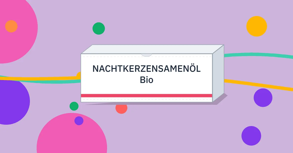 Symbolbild: Packung mit der Aufschrift NACHTKERZENSAMENÖL Bio (PZN 18195027) – Verfügbarkeit und Bezug in Apotheken in Frankfurt am Main