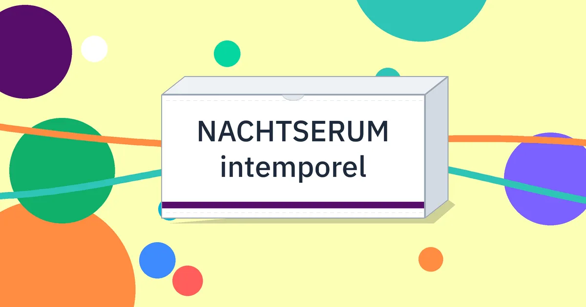 Symbolbild: Packung mit der Aufschrift NACHTSERUM intemporel (PZN 20173027) – Verfügbarkeit und Bezug in Apotheken in Frankfurt am Main