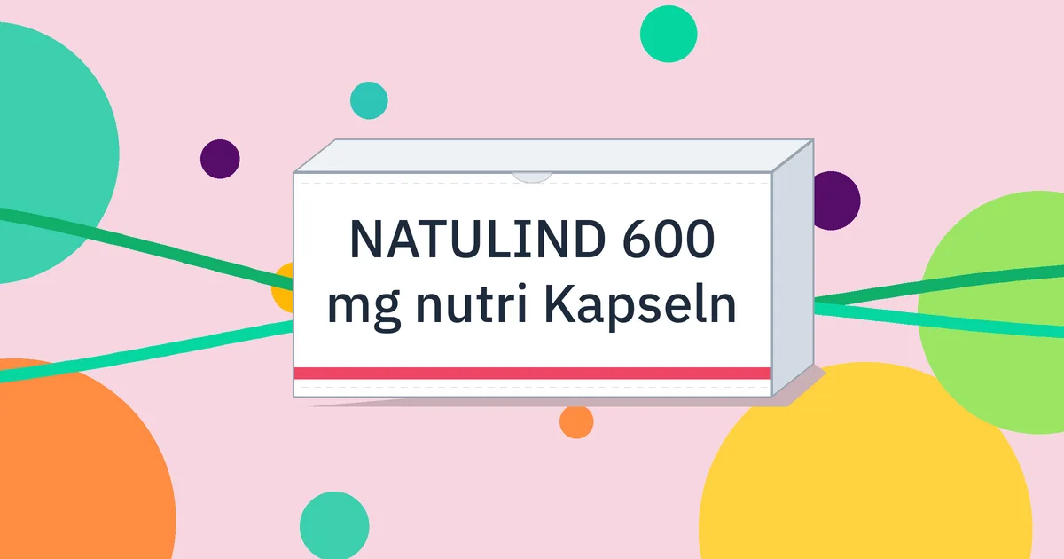 Symbolbild: Packung mit der Aufschrift NATULIND 600 mg nutri Kapseln (PZN 20223972) – Verfügbarkeit und Bezug in Apotheken in Frankfurt am Main