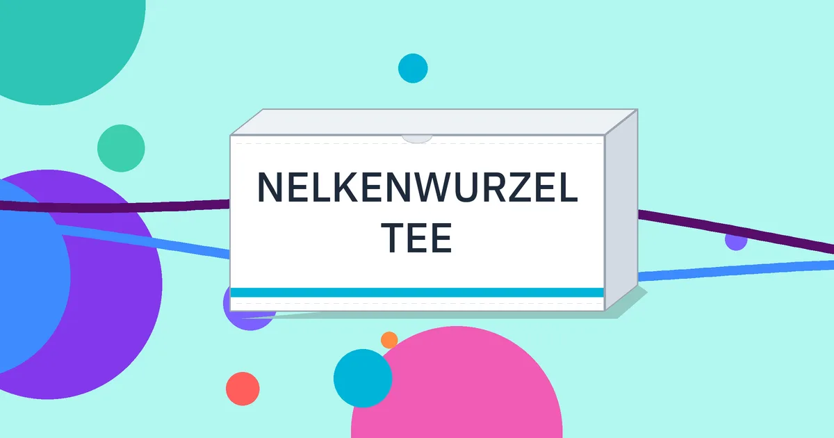 Symbolbild: Packung mit der Aufschrift NELKENWURZEL TEE (PZN 18301015) – Verfügbarkeit und Bezug in Apotheken in Frankfurt am Main