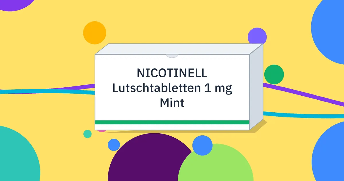 Symbolbild: Packung mit der Aufschrift NICOTINELL Lutschtabletten 1 mg Mint (PZN 03061835) – Verfügbarkeit und Bezug in Apotheken in Frankfurt am Main