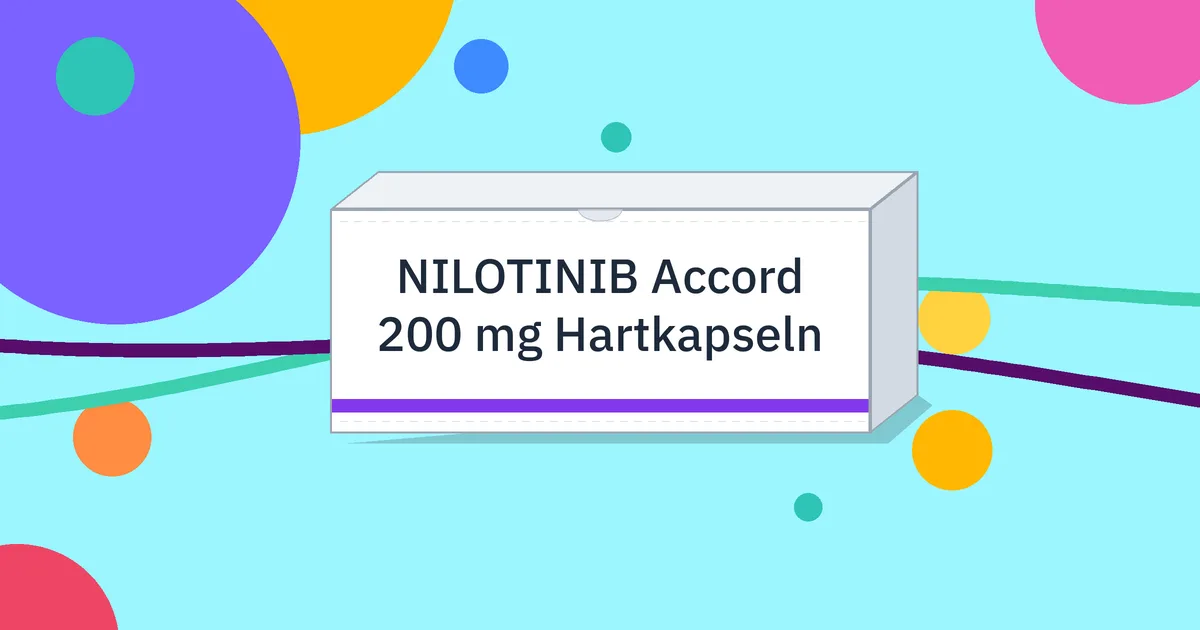 Symbolbild: Packung mit der Aufschrift NILOTINIB Accord 200 mg Hartkapseln (PZN 20043141) – Verfügbarkeit und Bezug in Apotheken in Frankfurt am Main